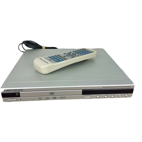 Protron | Other | Protron Pd80 Dvdcdcdr Player Grey With Remote Tested ...
